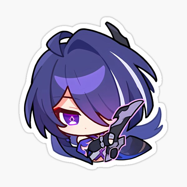 "Acheron | Honkai: Star Rail" Sticker for Sale by Verthalies | Redbubble