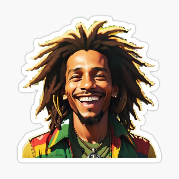 "Rasta Man" Sticker for Sale by Lee-collections | Redbubble