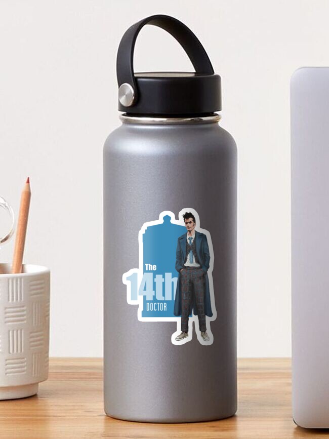 "The 14th Doctor: David Tennant" Sticker for Sale by Kavatar | Redbubble