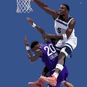 "Anthony Edwards Dunk" Poster by raffrasta | Redbubble