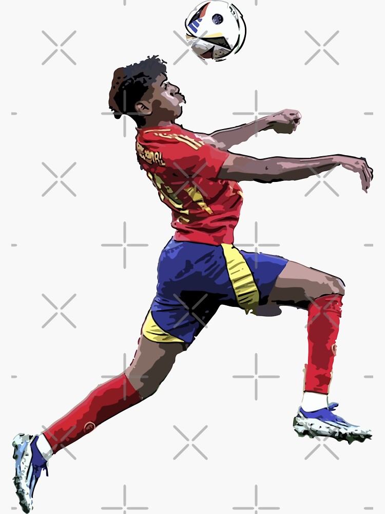 "Lamine Yamal" Sticker by raffrasta | Redbubble