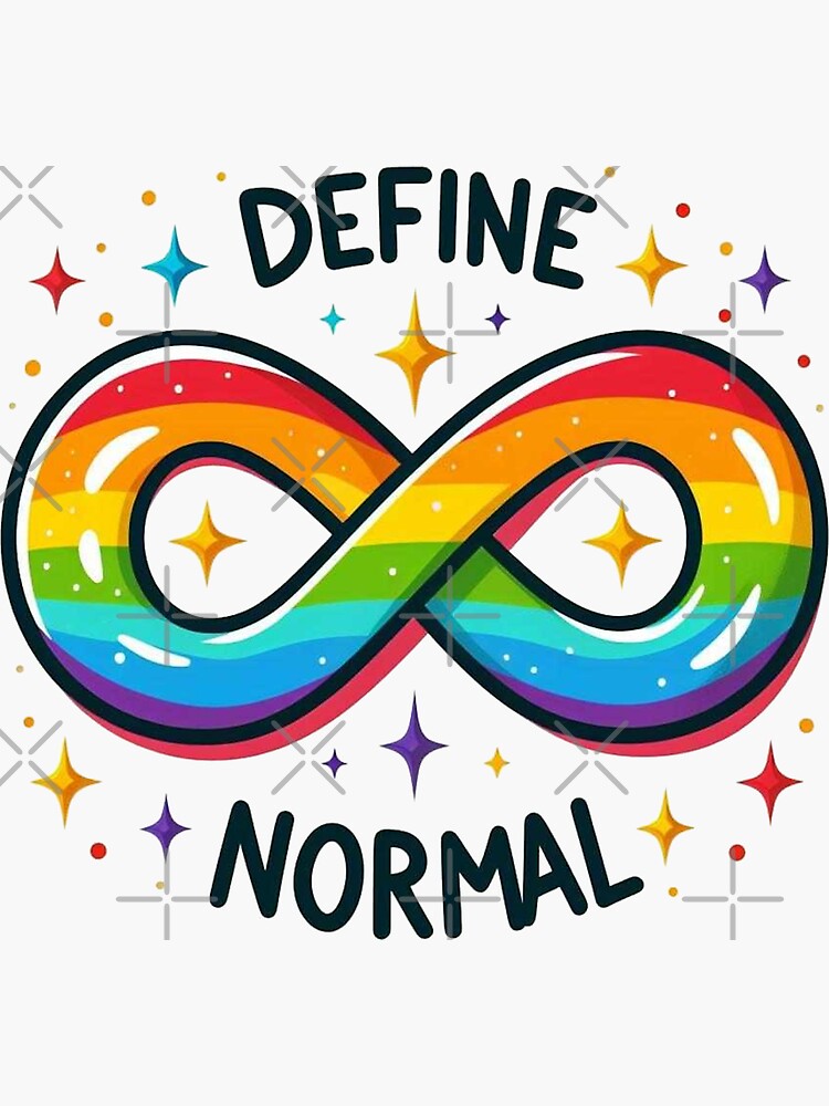 "Define Normal" Sticker for Sale by Vkinsify | Redbubble