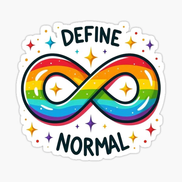 "Define Normal" Sticker for Sale by Vkinsify | Redbubble