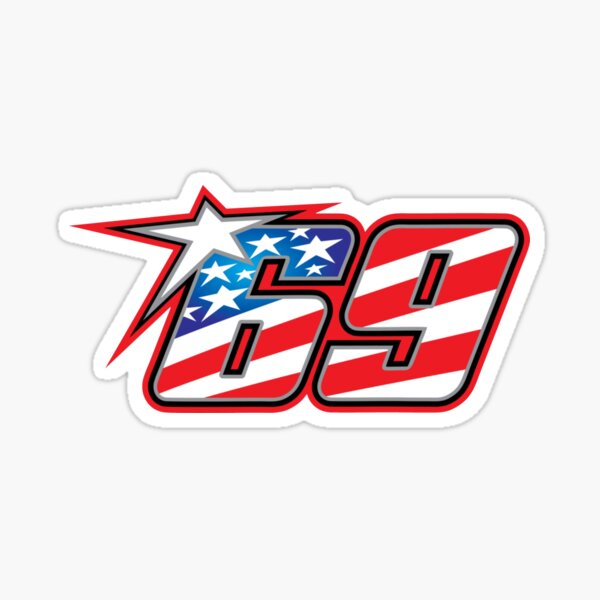 "Nicky Hayden 69" Sticker for Sale by StudioMania | Redbubble