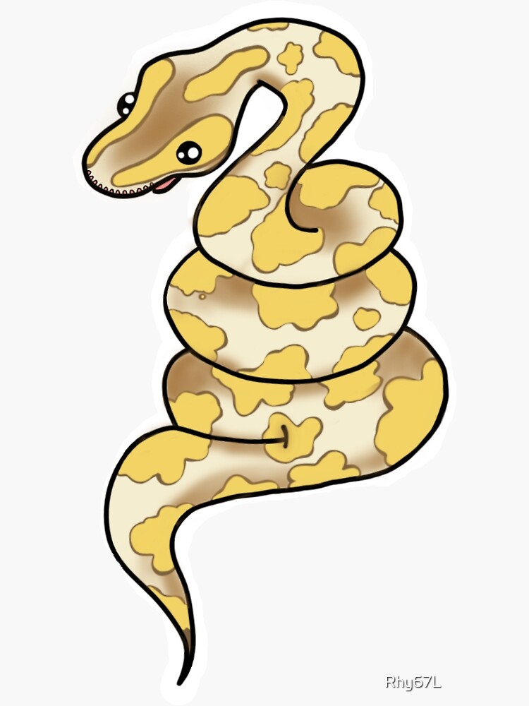 "Ball python" Sticker by Rhy67L | Redbubble