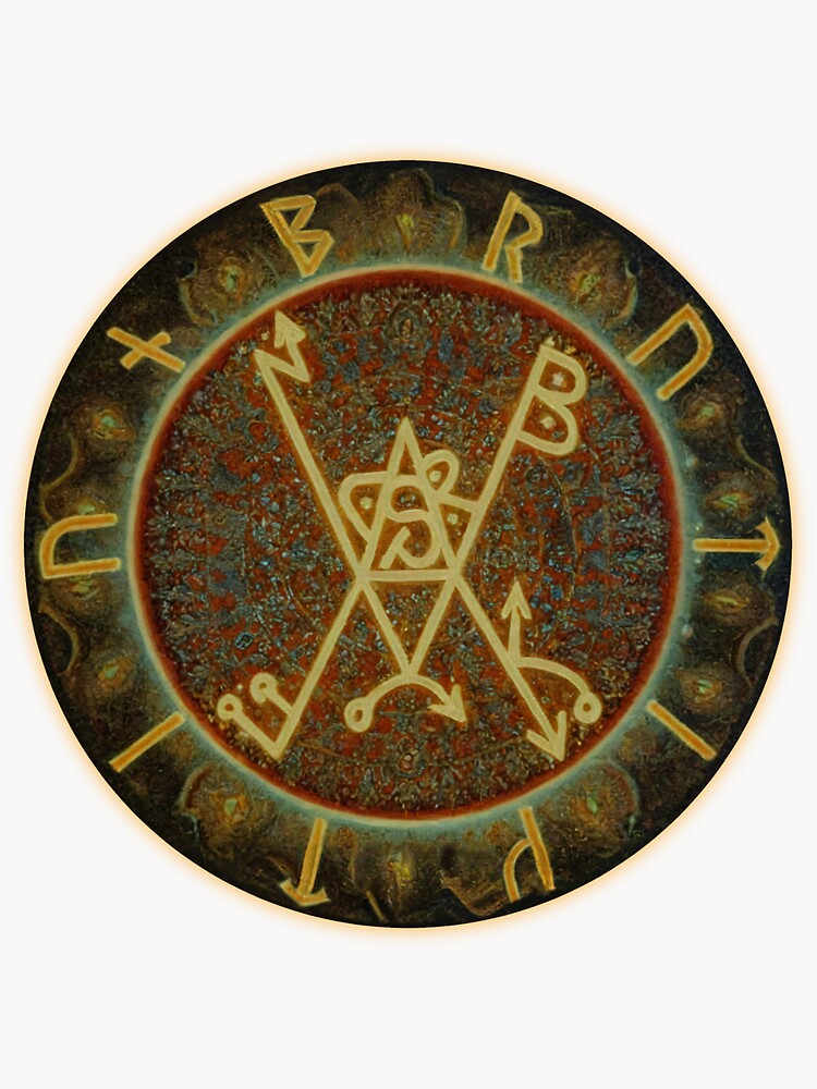 "Ancient LINU Hyper Sigil" Sticker for Sale by LINU-OFFICIAL | Redbubble