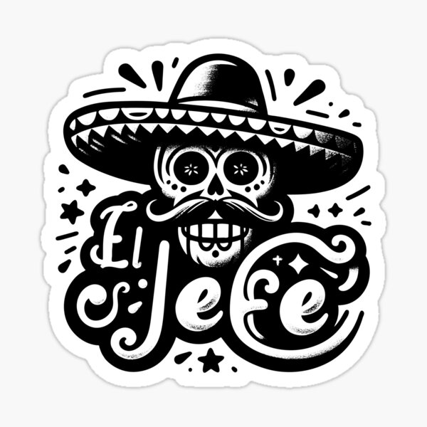 ""El Jefe: badge of mexican authority"" Sticker for Sale by ramiredram ...