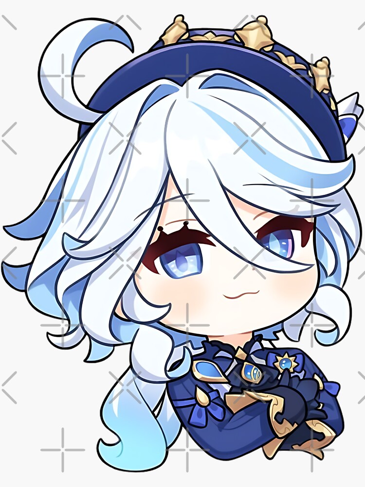 "Furina genshin impact Sticker Decals Furina genshin" Sticker for Sale ...