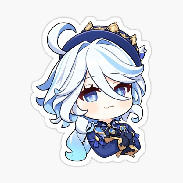 "Furina genshin impact Sticker Decals Furina genshin" Sticker for Sale ...