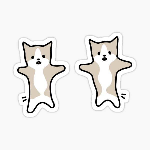"Dancing Cats" Sticker for Sale by littlemandyart | Redbubble