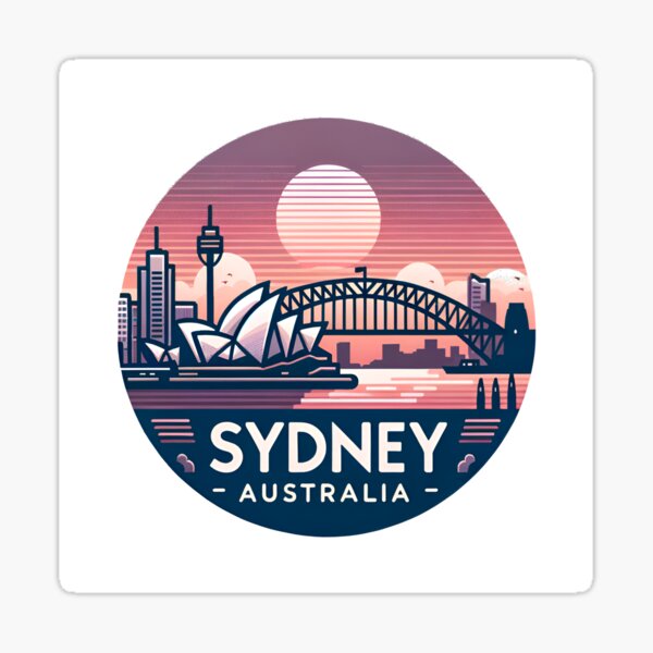 "Sydney Australia" Sticker for Sale by LoveLabDesign | Redbubble