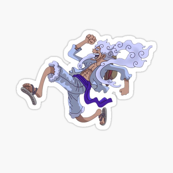 " Gear 5 Luffy Gear- 5Th Gear Luffy" Sticker for Sale by Armandourazik ...