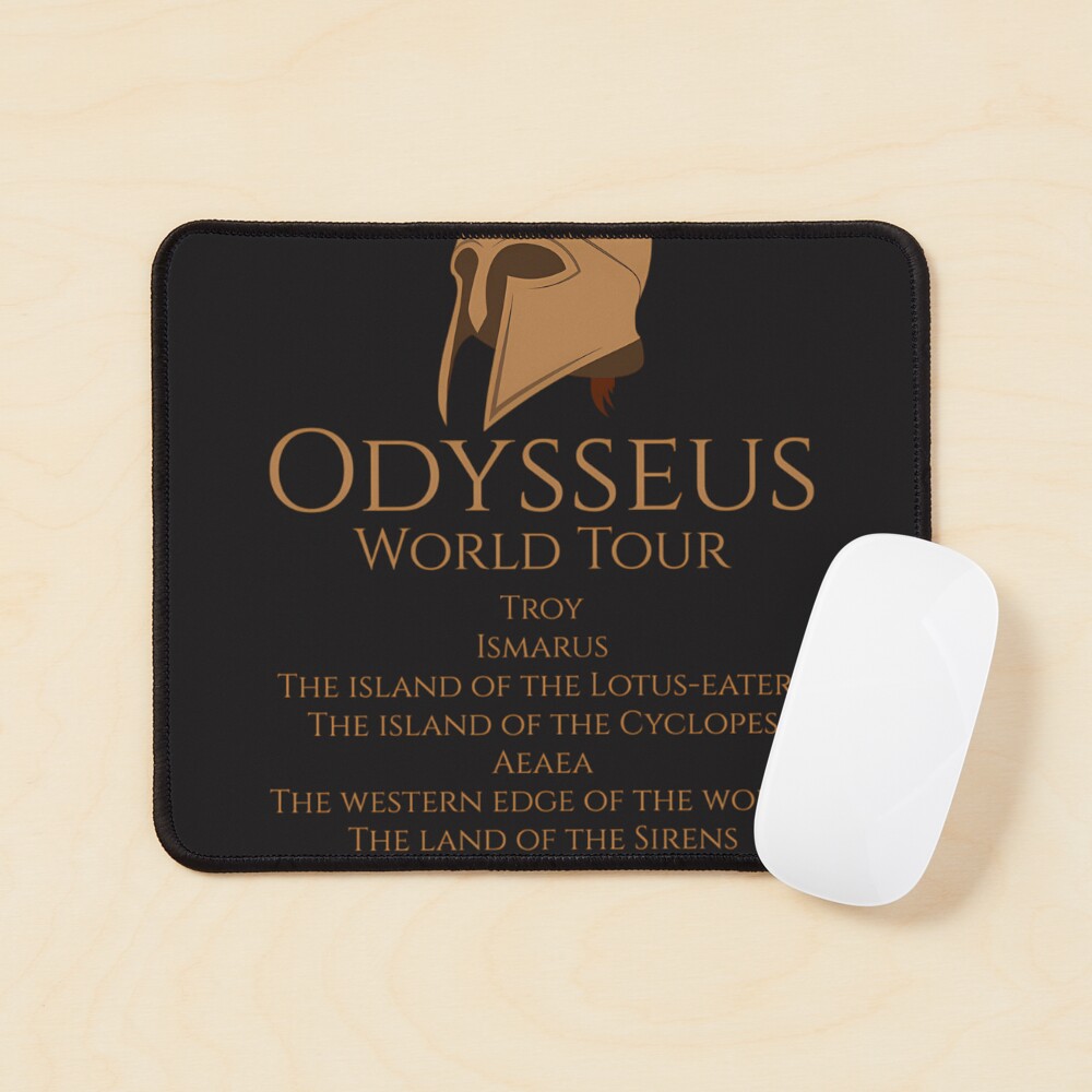 "Odysseus World Tour - Ancient Greek Mythology - Epic Poetry" Sticker ...