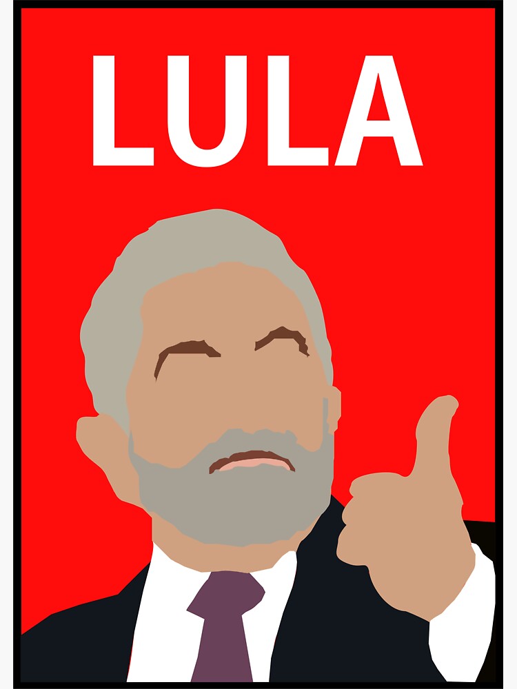 "LULA DO BRASIL" Sticker for Sale by JvcBrasil | Redbubble