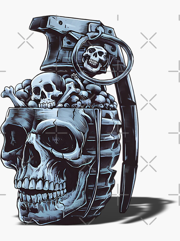 Skeleton Grenade Tattoo