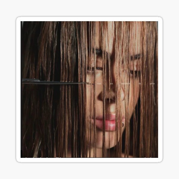 "TINI - Un mechon de pelo (ALBUM COVER)" Sticker for Sale by Fcotini ...