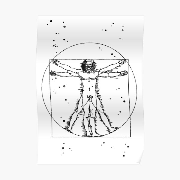 Poster « Homme de Vitruve, L'Uomo Vitruviano, Homme de Vinci Vitruve ...