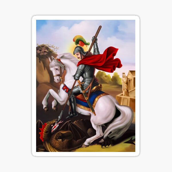 "Saint George" Sticker for Sale by MarinaAtef | Redbubble