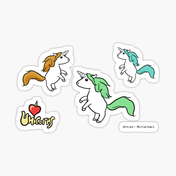 "Uni Sticker Pack" Sticker for Sale by Mirrortail | Redbubble
