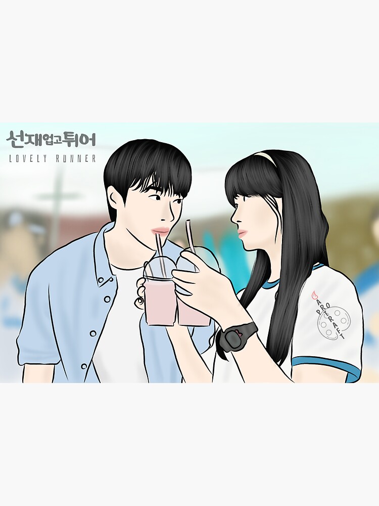 "Lovely Runner Korean Drama" Sticker for Sale by ArtRaftPro | Redbubble