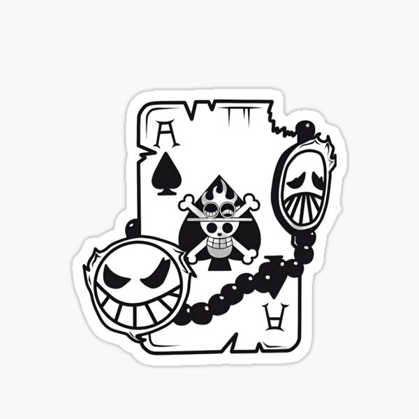 "one piece ace" Sticker by SrZero | Redbubble