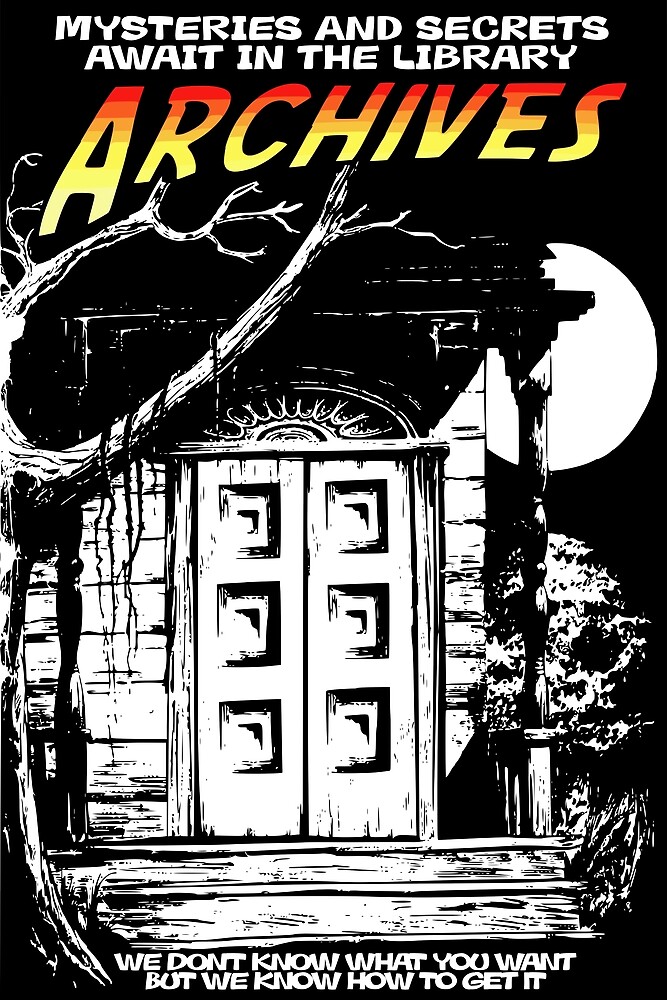 "Library Archives Poster" by alexp01 | Redbubble