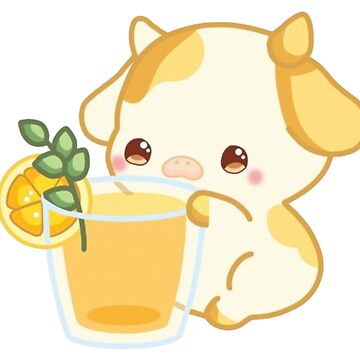"Kawaii Lemon Cow" Sticker for Sale by jennysselling | Redbubble