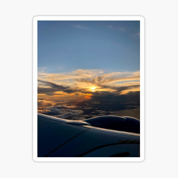 "Sunrise from the Sky" Sticker for Sale by Morgan Hirchert | Redbubble