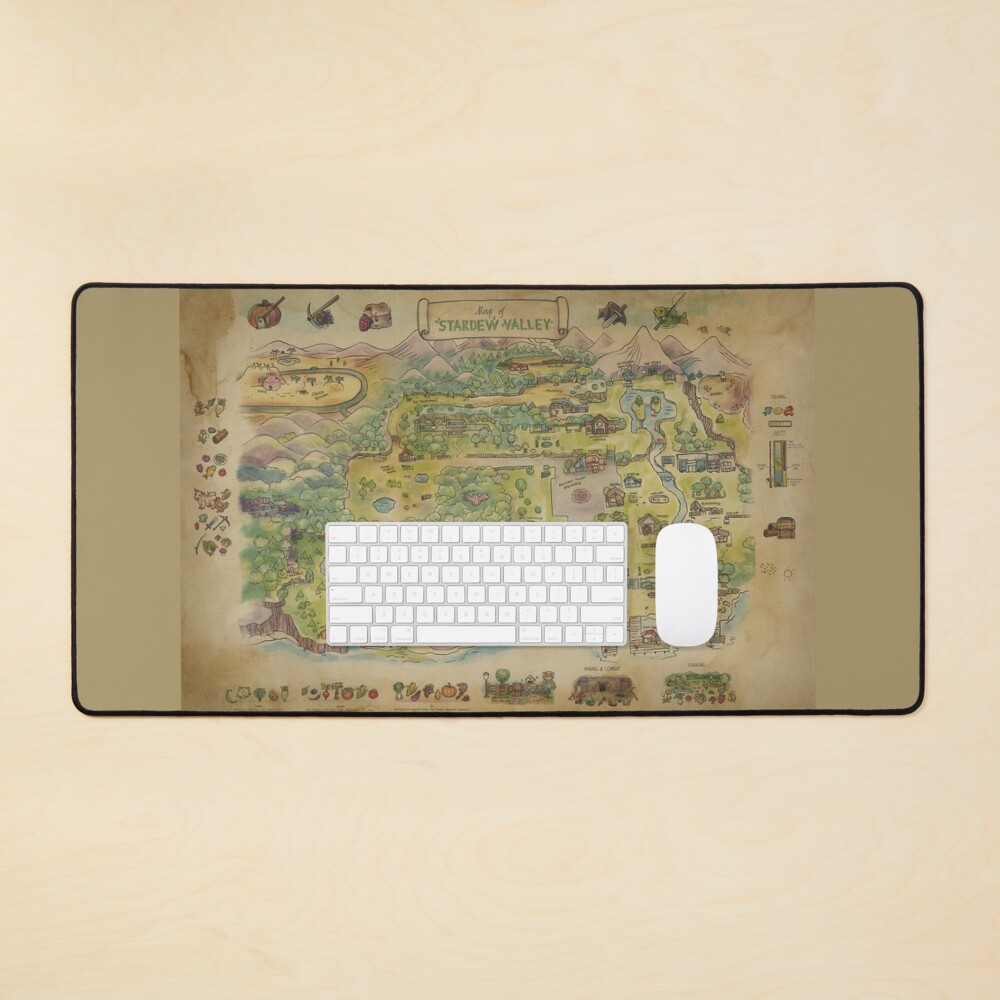 "Stardew Valley Map" Poster for Sale by Samsar | Redbubble