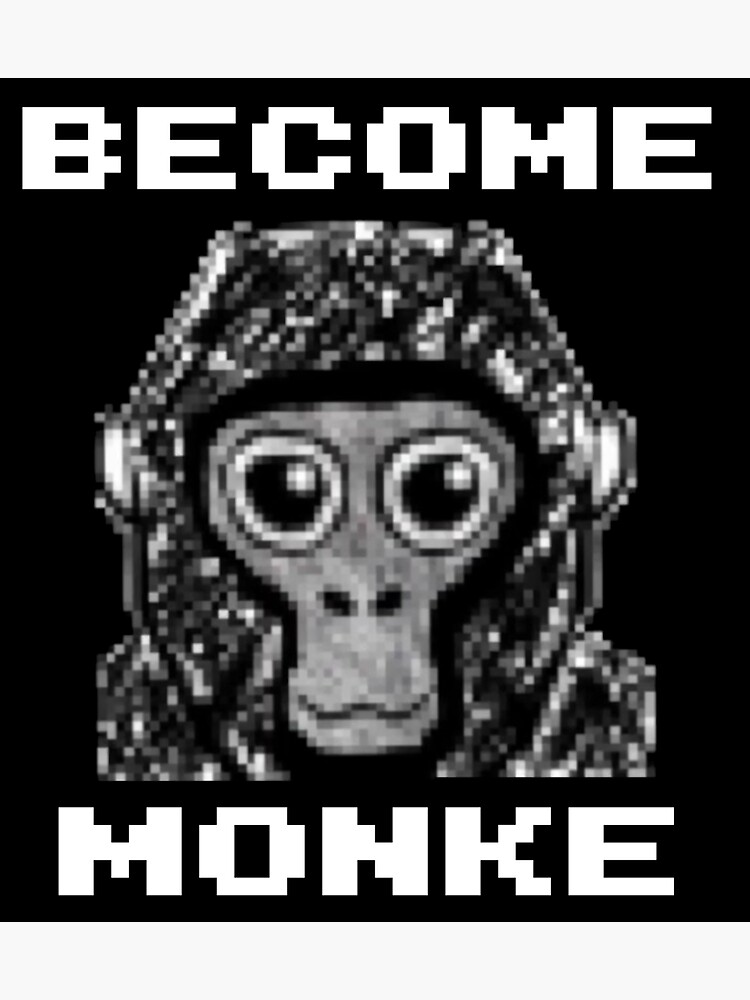 "Gorilla Tag Become Monke - Gtag Monkey" Sticker for Sale by ...