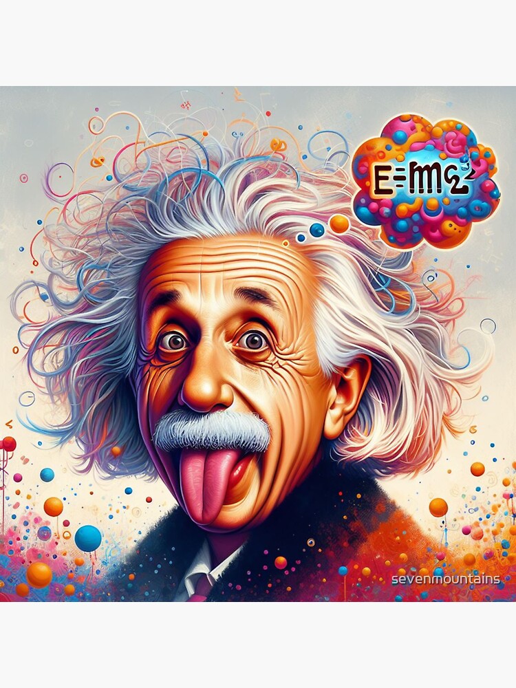 "Albert Einstein" Sticker for Sale by sevenmountains | Redbubble