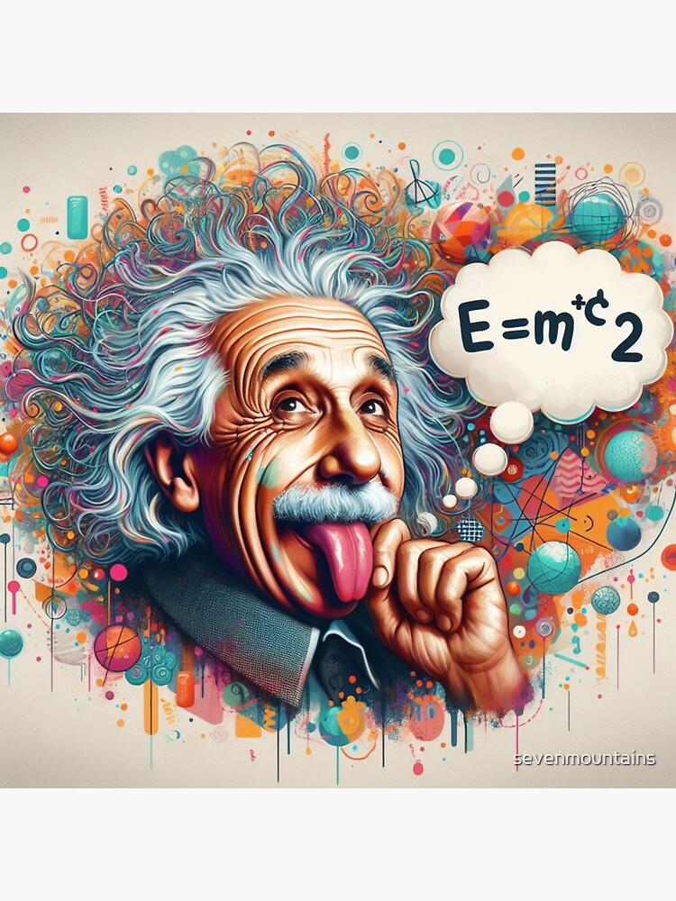 "Albert Einstein" Sticker for Sale by sevenmountains | Redbubble