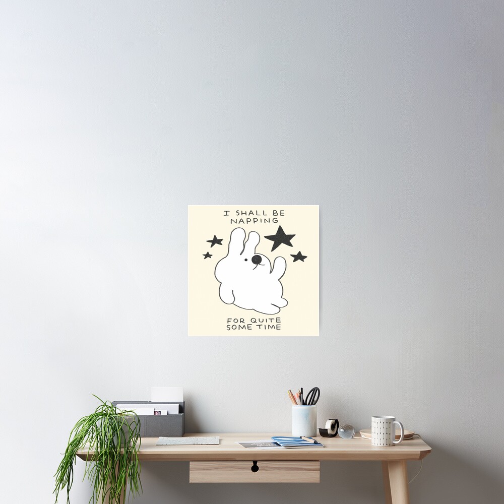 "I SHALL BE NAPPING FOR QUITE SOME TIME" Sticker for Sale by mothcub ...