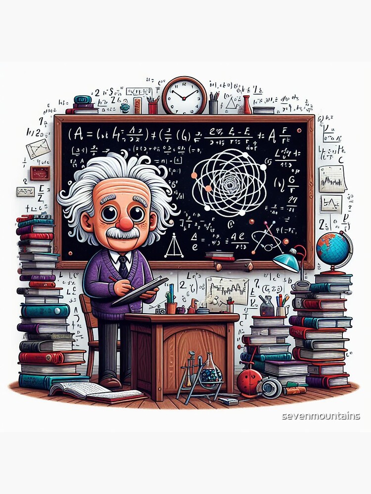 " Albert Einstein" Sticker for Sale by sevenmountains | Redbubble