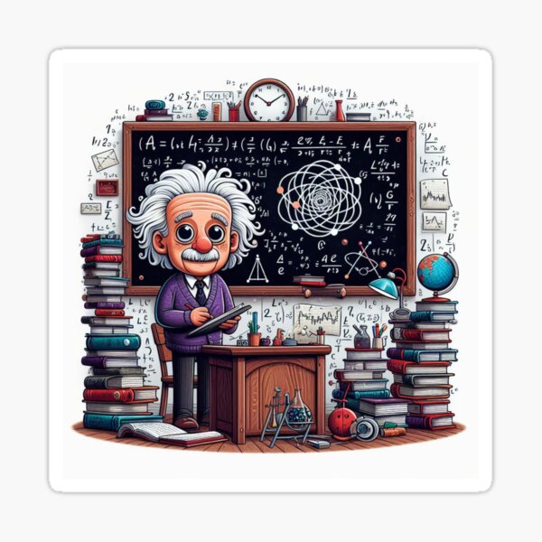 " Albert Einstein" Sticker for Sale by sevenmountains | Redbubble