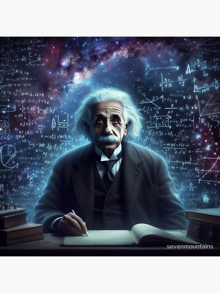 "Albert Einstein" Sticker for Sale by sevenmountains | Redbubble
