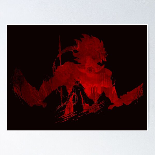 "Battle of Caelid Red ver.:General Radahn vs Malenia" Poster for Sale ...