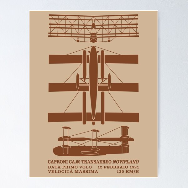 "Caproni Ca.60 Transaereo Noviplano Italian Flying Boat Infographic ...