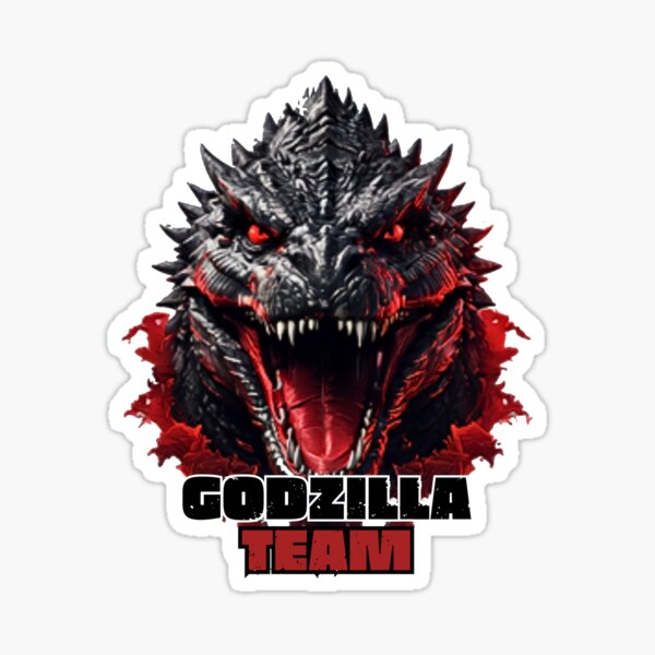 "Godzilla Team - Godzilla Team" Sticker by frad40xz | Redbubble