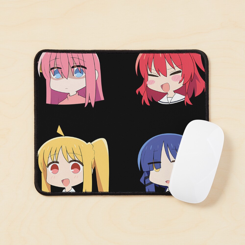 "Bocchi The Rock Chibis" Sticker for Sale by VirginiaKruege | Redbubble