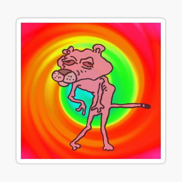 "pink panther off the goop" Sticker for Sale by ymmoT | Redbubble