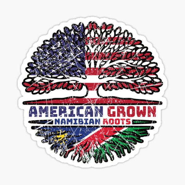 "Namibia Namibian American USA Tree Roots Flag" Sticker for Sale by ...