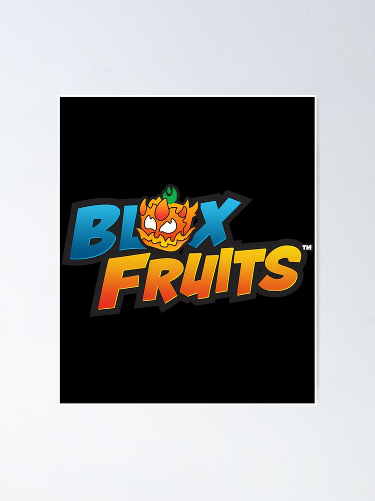 "blox fruits merch blox fruits logo" Poster by WilhelmLarkin | Redbubble