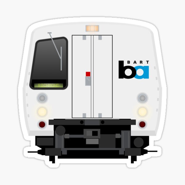"SFBART Alstom/MK C Series Train" Sticker for Sale by LeonTransit ...