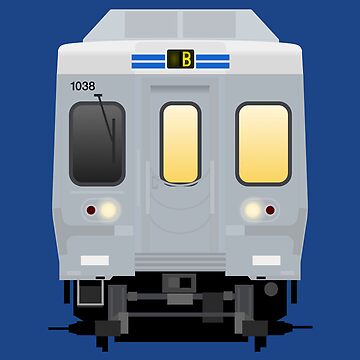 "SEPTA Market Frankford Line ADtranz M4 Train" Sticker for Sale by ...