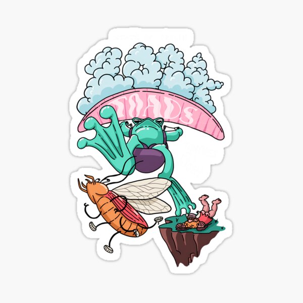 " 2024 Queensland Cane Toads - Paragliding State Of Origin" Sticker for ...