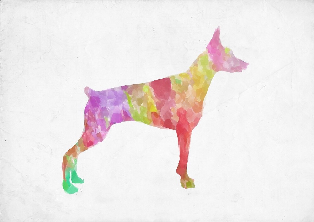 "Abstract Dog Watercolor I" by RickyBarnard | Redbubble