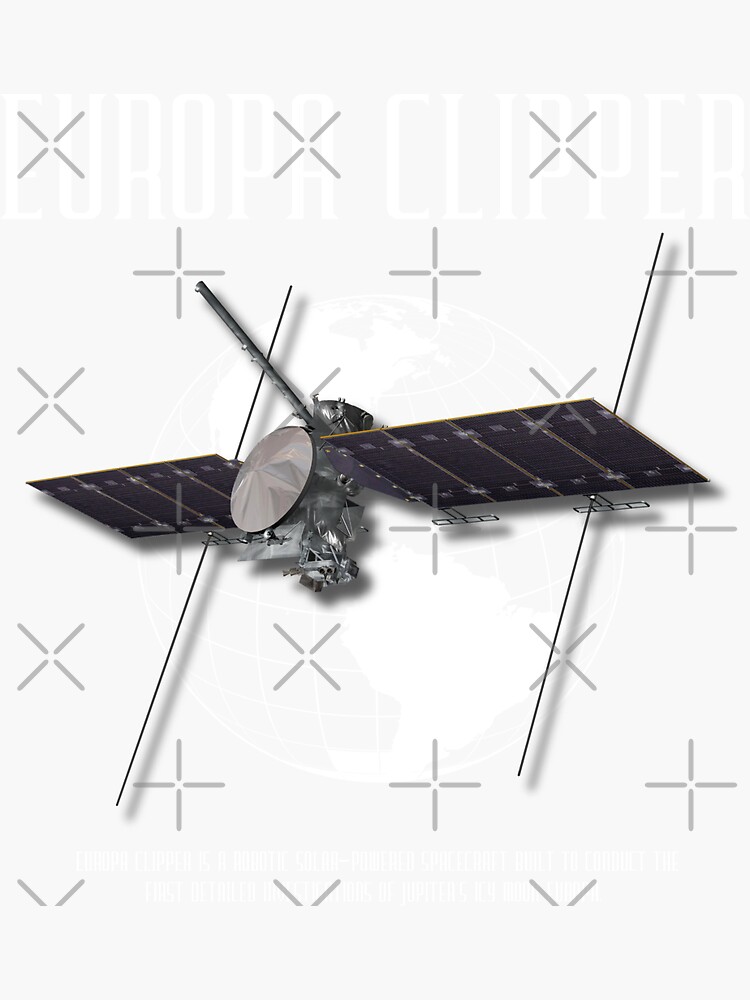 "Europa Clipper Space Exploration Retro Logo" Sticker for Sale by ...