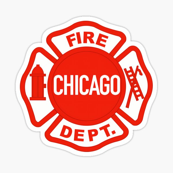 "Chicago Fire Logo" Sticker by StevieHahn | Redbubble