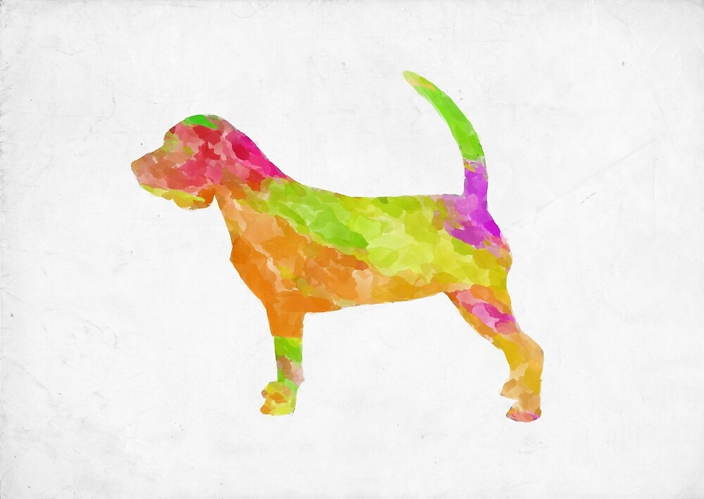 "Abstract Dog Watercolor VI" by RickyBarnard | Redbubble
